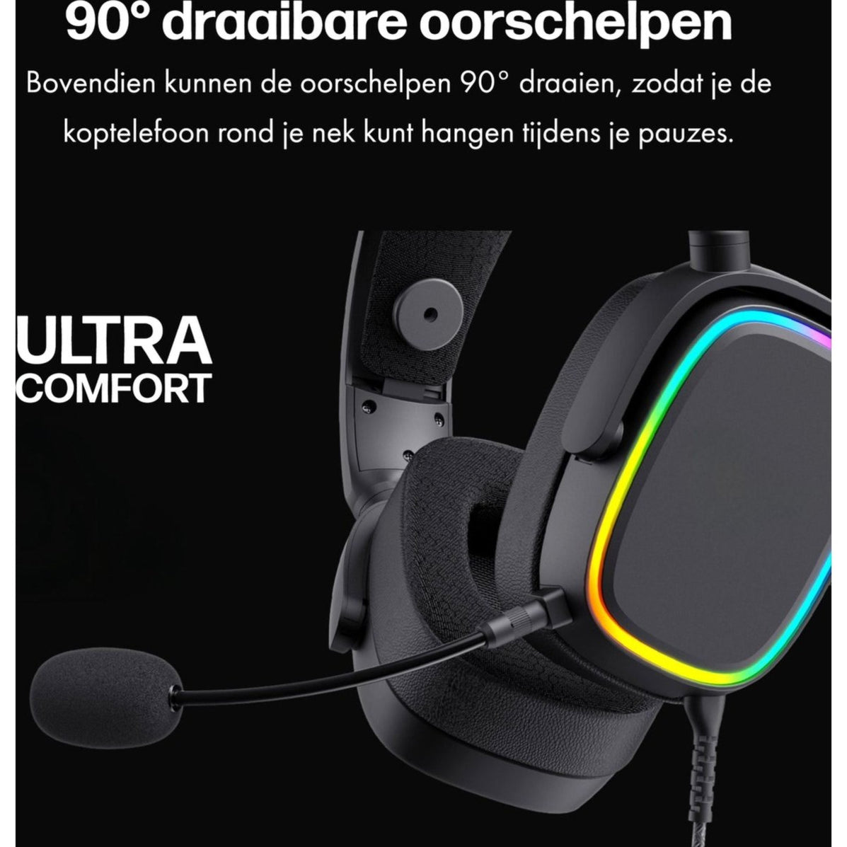 Gaming Headset met Microfoon - Headset PS4, PS5, Xbox One, Xbox Series ...